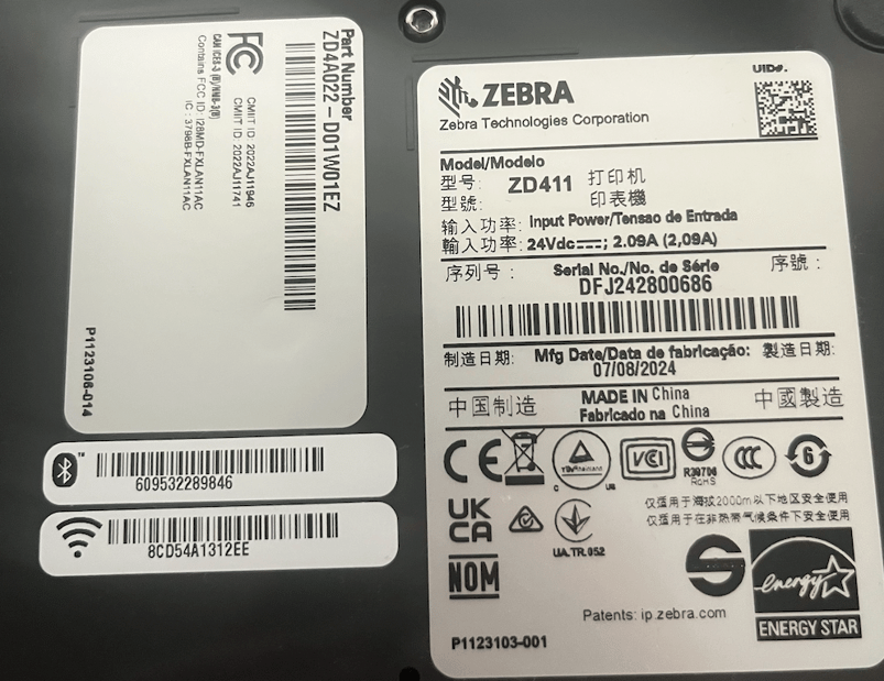 Zebra Printers; Connecting To WiFi OR Bluetooth